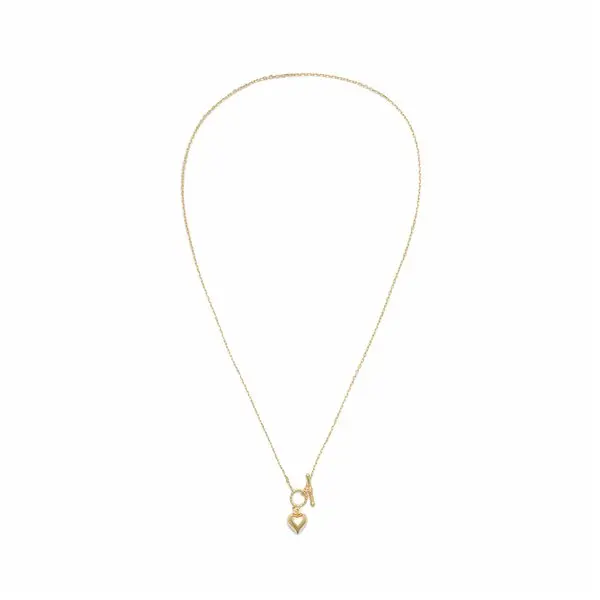 SHABELLA NYC Heart Pendant Necklace - Gold