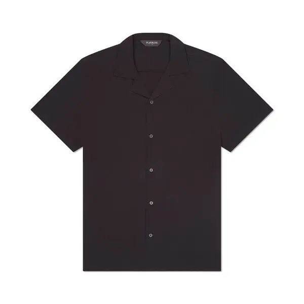 PLAYALUXE Saint Tropez Cabana Shirt - Black