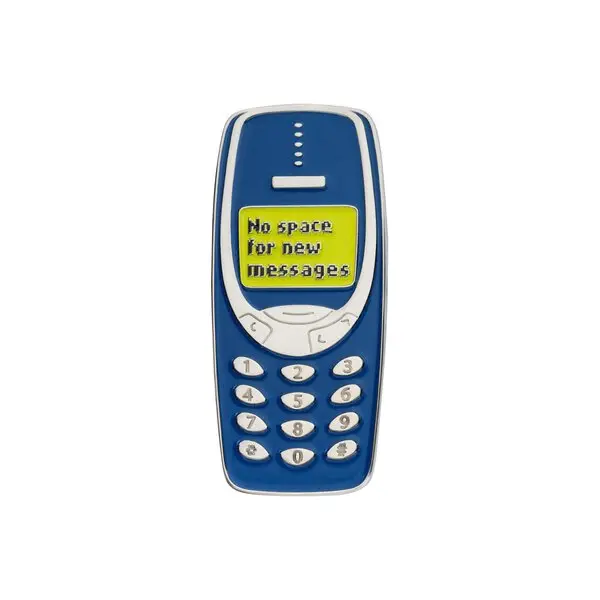 MAKE HEADS TURN Blue / Green Magnet Nokia Brick Phone - Blue/green