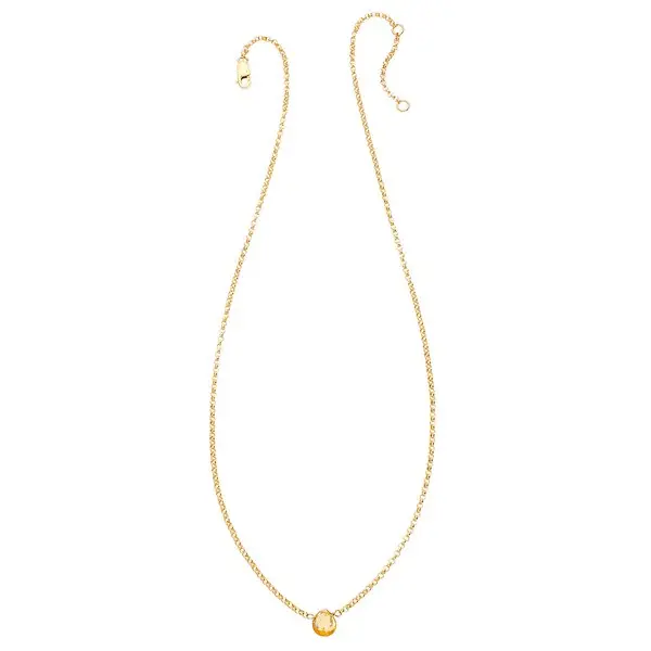 HEATHER HAWKINS Fourteen Karat Gold-filled Citrine Necklace - Yellow