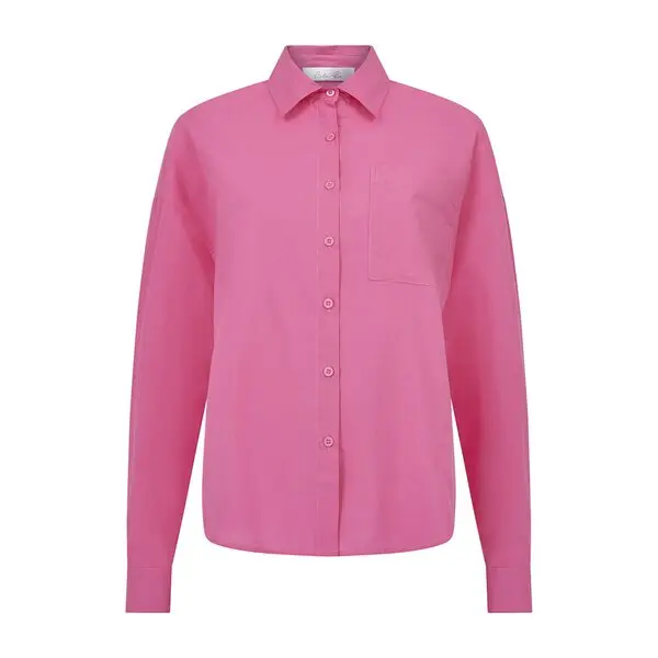 LULA-RU Lucy Cotton Shirt - Pink