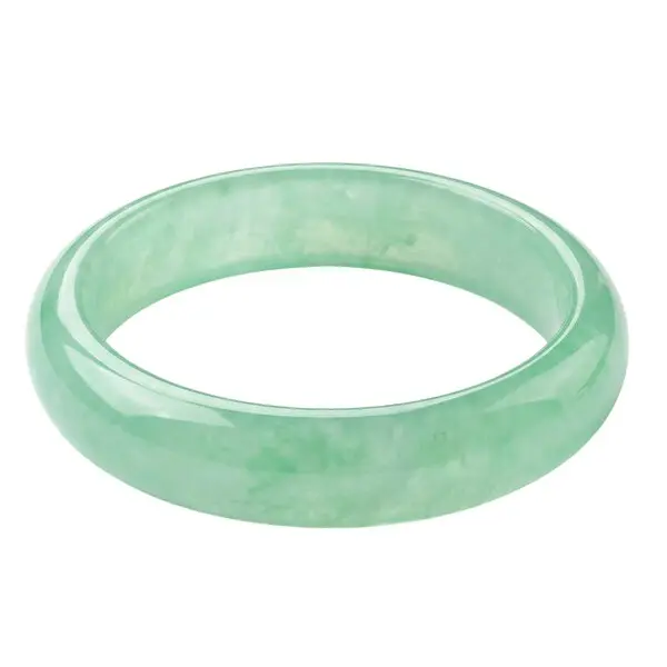 SEREE Agave Jade Stone Bangle - Green