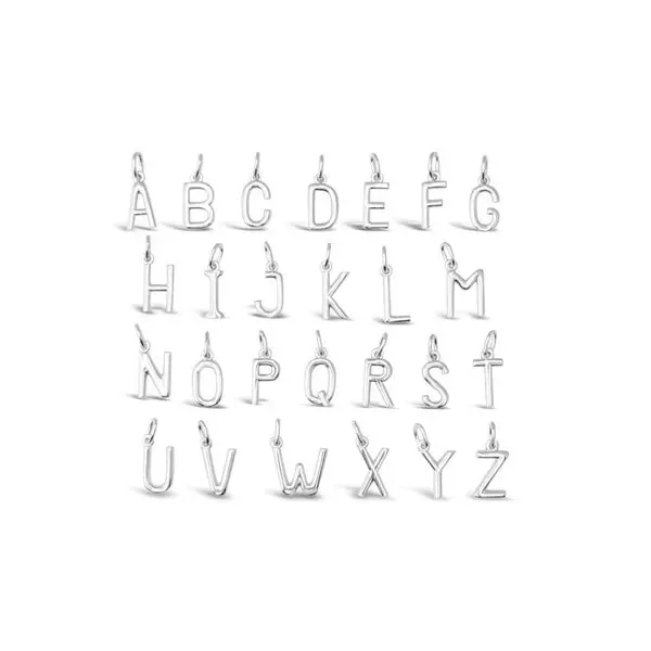 LUTIRO Sterling Letter Pendant