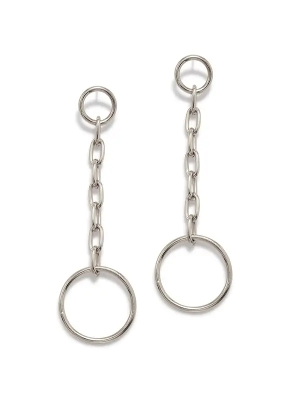 JAREDJAMIN Chain Reaction Drop Earrings - Silver
