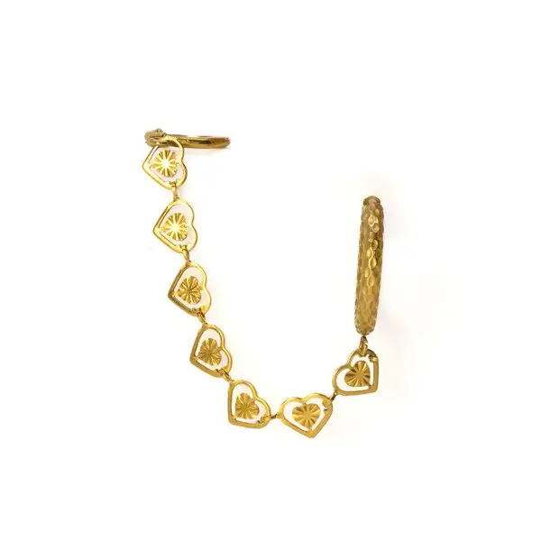 AMOURA JEWELERS Salma Heart-shaped Earrings - Gold