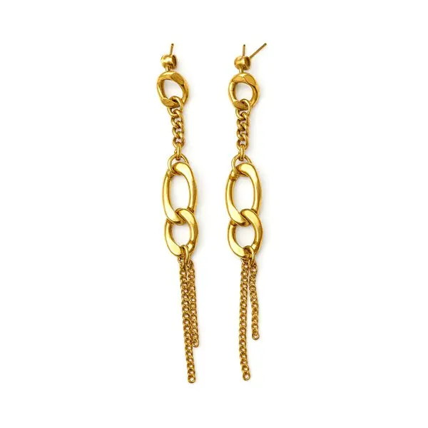 MY MOKONDO Zephira Chain Dangle Earrings - Gold