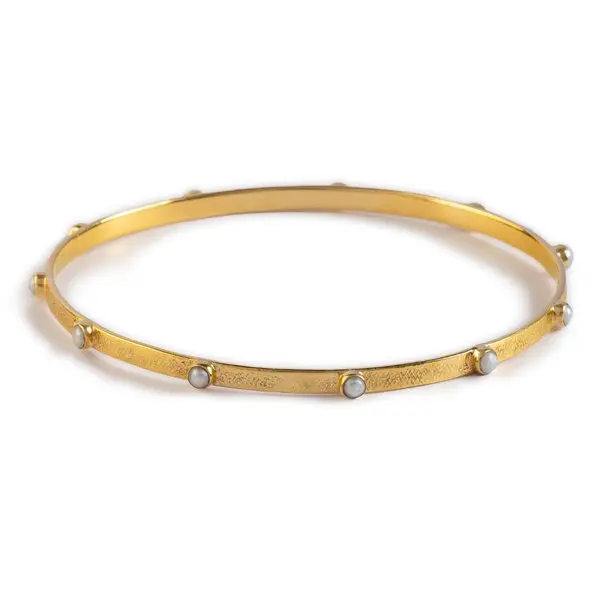 GODDESS CHARMS Crown Chakra Bangle - Gold