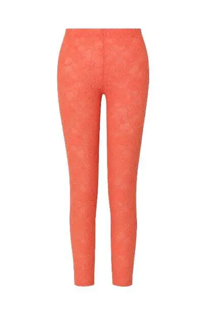 CONQUISTA Lace Leggings Apricot - Orange