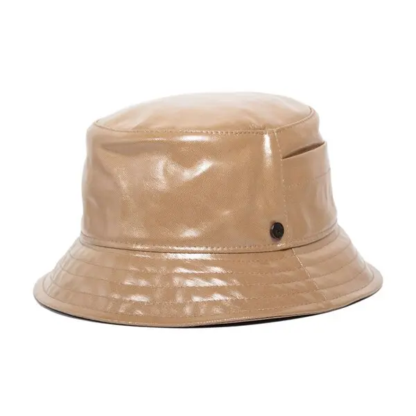 DORIA 1905 Canvas Bucket Hat - Beige/yellow