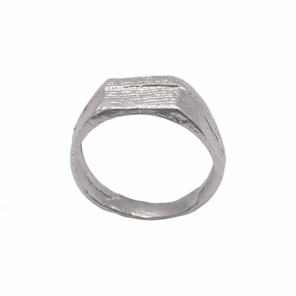 MOCA JEWELLERY Ocean Pressed Ring - Silver