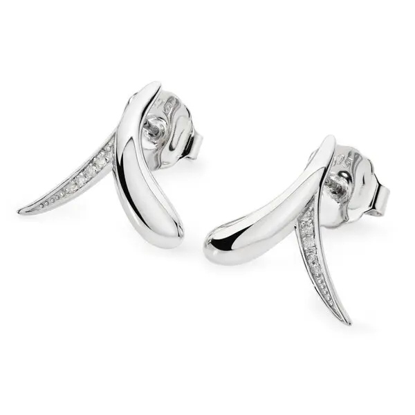 LUCY QUARTERMAINE Sycamore Kiss Stud Earrings - Silver/gold