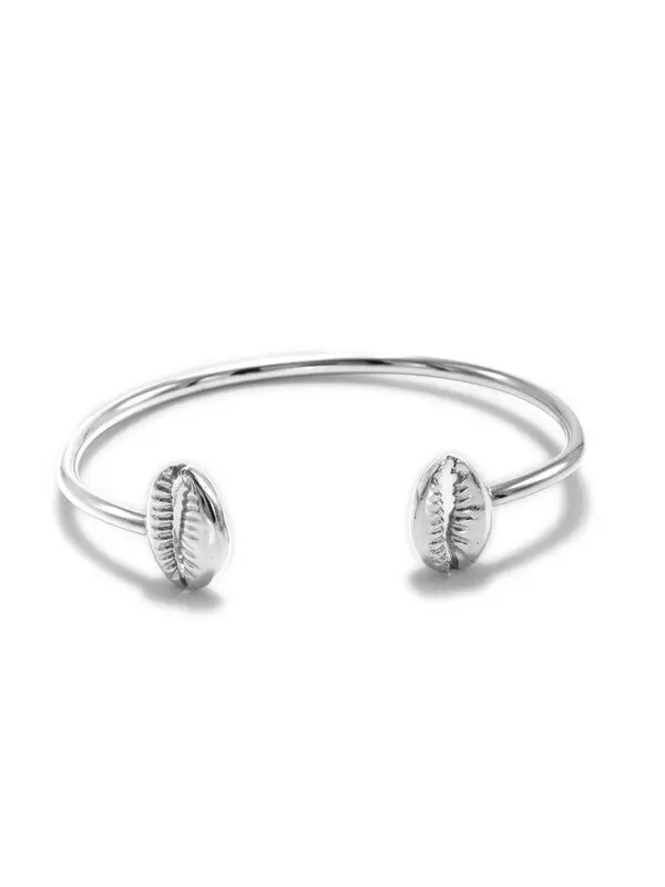 JAREDJAMIN Cowrie Shell Cuff Bracelet - Silver