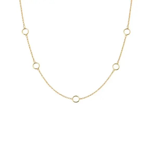 LILY FLO JEWELLERY Karma Circle Chain Necklace - Gold