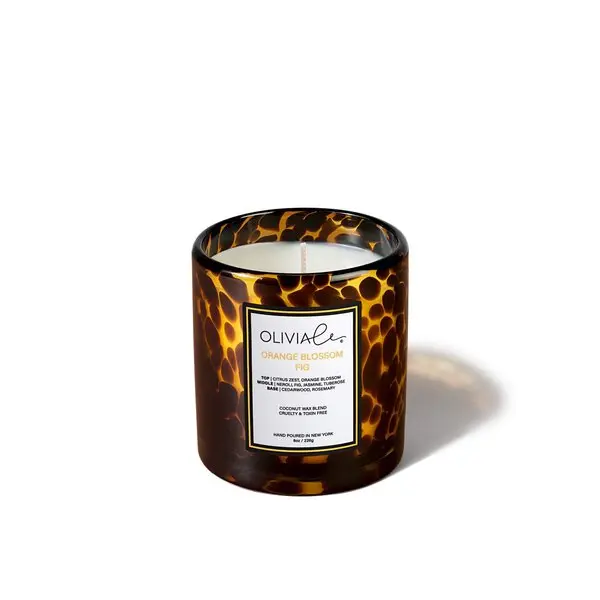 OLIVIA LE Orange Fig Blossom Small Tortoise Candle - Brown