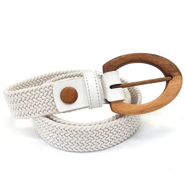 WOOD BELT Woodbelt Yellowstone Clever 317 Belt - White