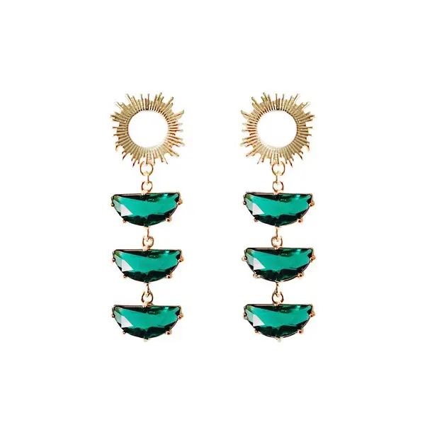 ADRIANA PAPPAS DESIGNS Supernova Stud Earrings - Yellow
