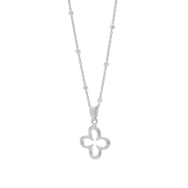 NELLOU JEWELLERY Clover Sterling Necklace - Silver