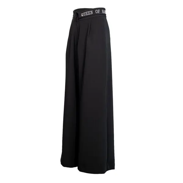 VAZAF High-waisted Wide Leg Trousers - Black