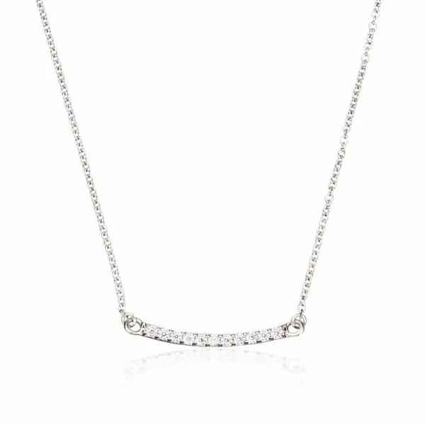 LILY & ROO Sterling Bar Necklace - Silver
