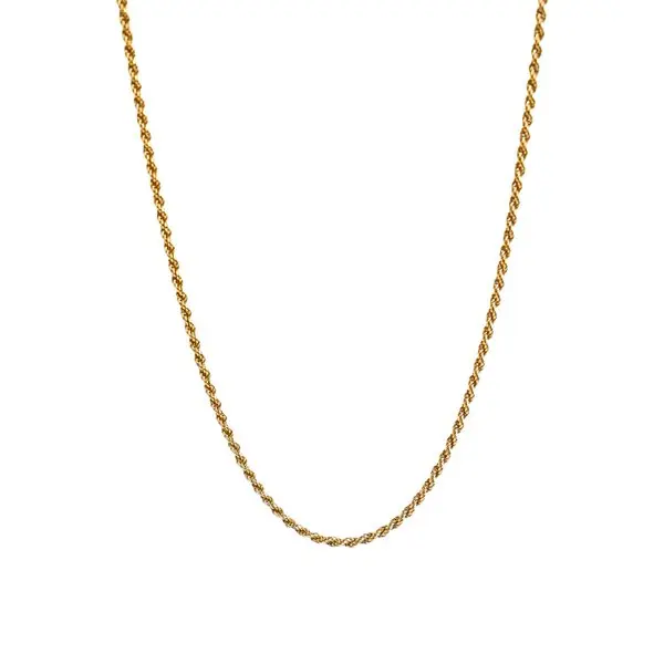 INARI JEWELLERY French Braid -filled Chain Necklace - Gold