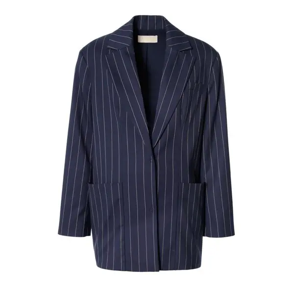 AGGI BY HALEWSKI Dora Mood Indigo Oversized Long Blazer