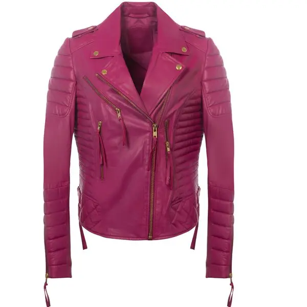 ZASTASTUDIO Upcycled Sheepskin Leather Biker Jacket
