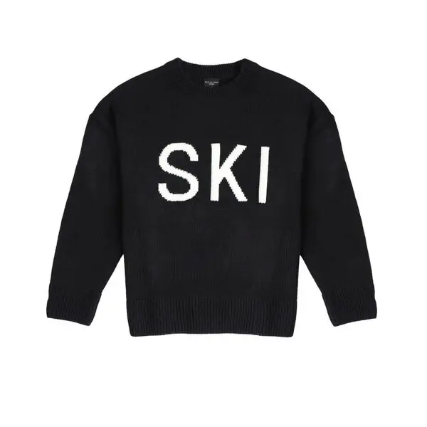 RAVE ON TREND Knit Crewneck Ski Sweater
