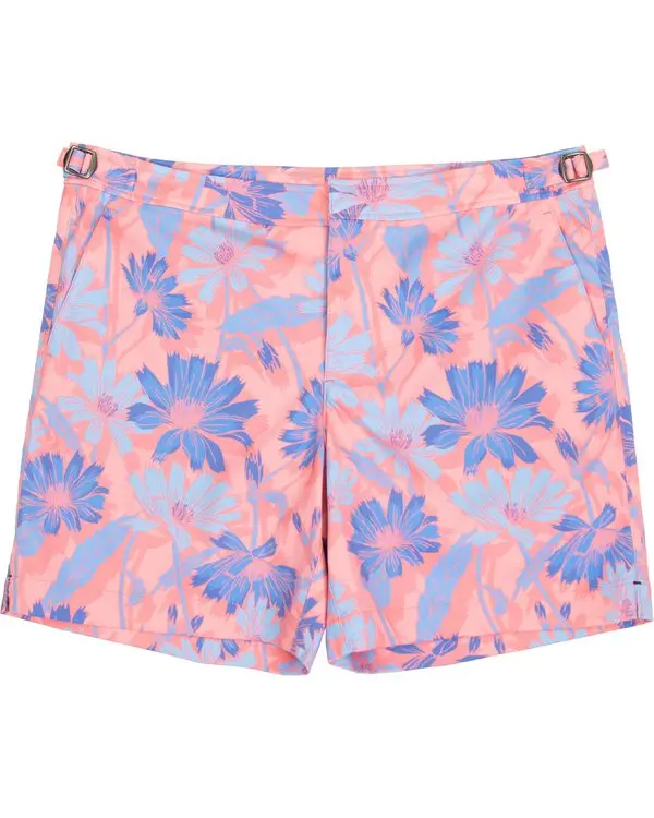 LORDS OF HARLECH Neptune Springtime Tailored Swim Shorts - Pink