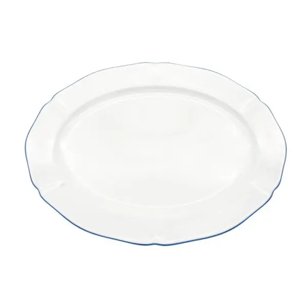 Twig New York Amelie Royal 14 In. Oval Platter - Blue