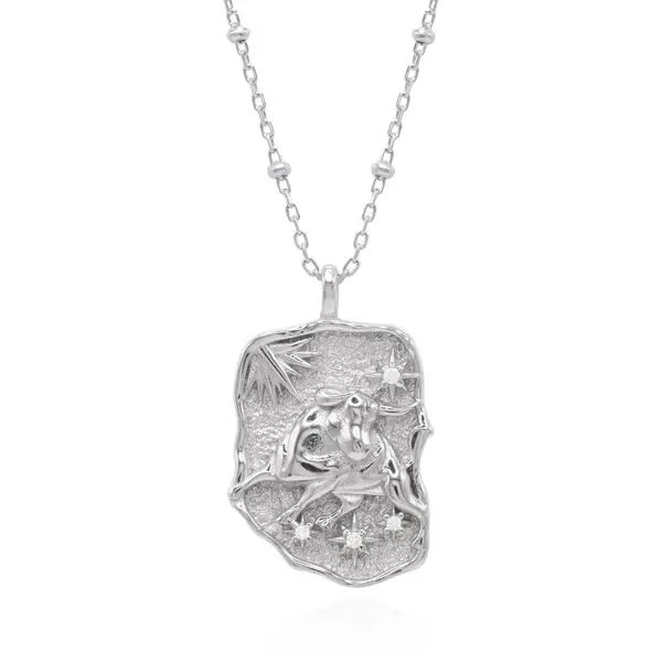 LUNA CHARLES Solara Zodiac Taurus Pendant Necklace - Silver