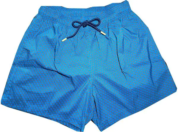 LAZYJACK PRESS Printed Swim Trunks - Blue