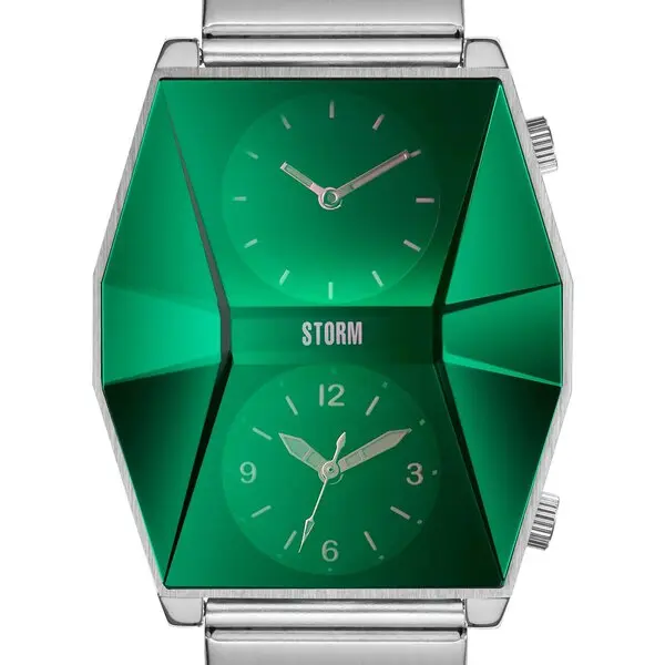 STORM Dual Time Stainless Steel Watch - Green