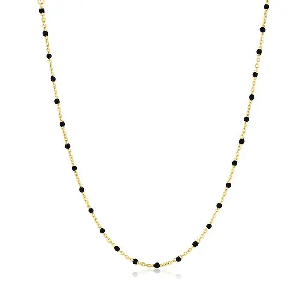 SET & STONES Kaz Necklace - Gold/black