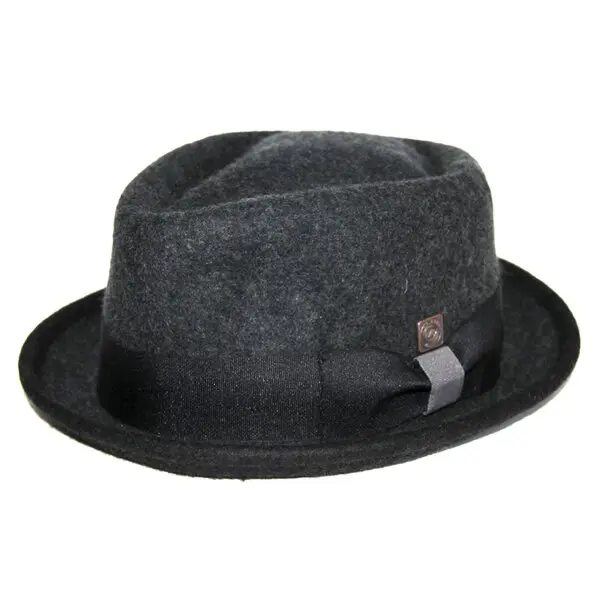 DASMARCA HATS Wool Felt Porkpie Hat - Grey