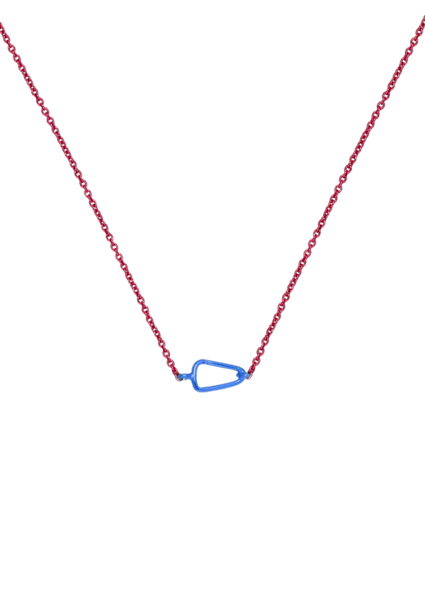 LAVANI JEWELS Saito Pendant Necklace - Blue/pink