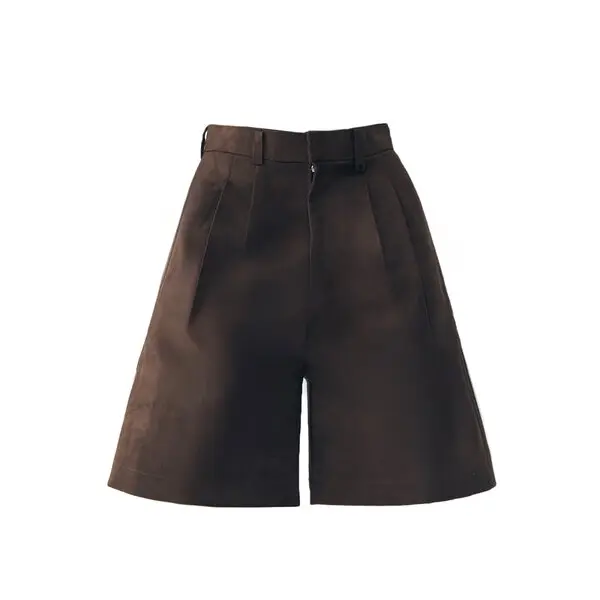 ATS THE LABEL Jett Suede Bermuda Shorts Pants