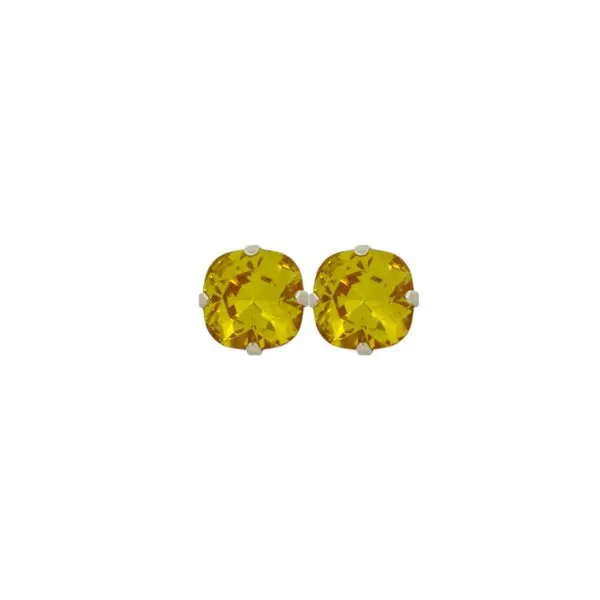 VICKISARGE The Large Stud In Platinum - Yellow