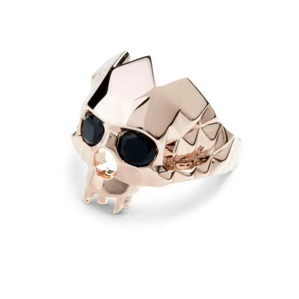 KASUN Vampire Skull Ring - Rose Gold