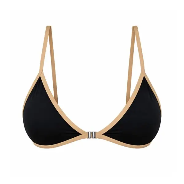 IVY SWIMWEAR Neutrals Rosella Nude Mesh Top - Black