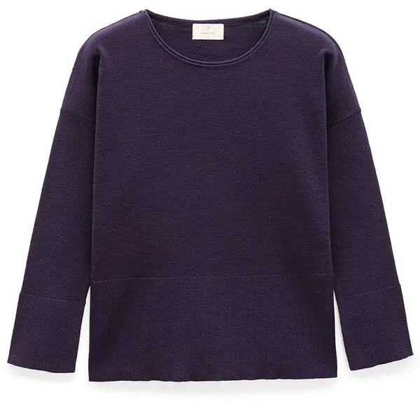 PERALUNA Rio Flat Knit Boat-neck Jumper - Purple