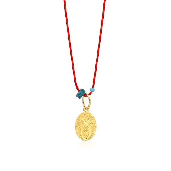 THE PHEIA Fish Pendant Necklace - Gold