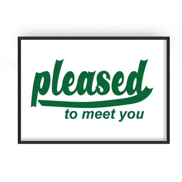FANCLUB Pleased To Meet You Retro Music Giclée Art Print - Green