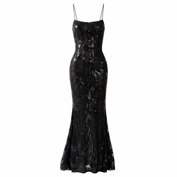 ROOM 24 Rossana Beaded Lace Maxi Dress