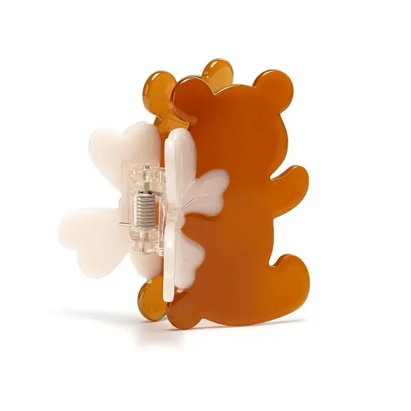 FREQNC ATELIER Ma Chérie Cuddly Bear Hair Claw - Brown