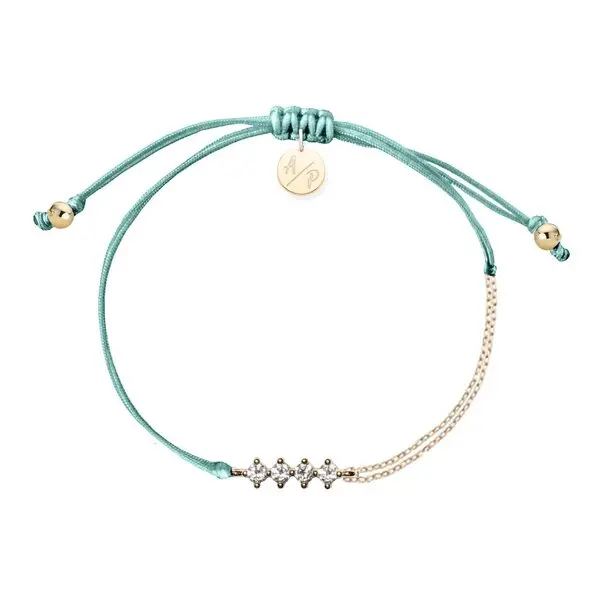 ADRIANA PAPPAS DESIGNS Cz Crystal Bar Bracelet - Blue