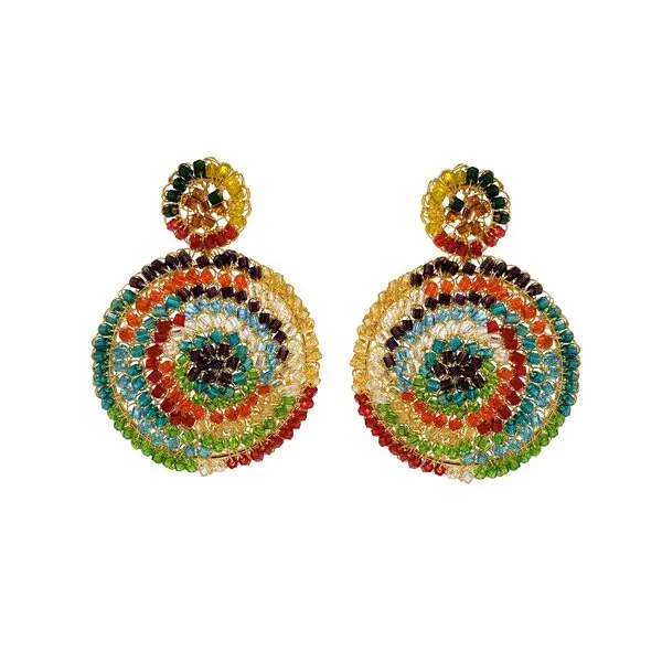 LAVISH BY TRICIA MILANEZE Dahlia Earrings - Brown/yellow