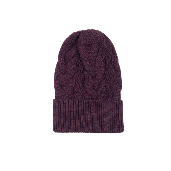 GIGI KNITWEAR Cable Knit Beanie - Red