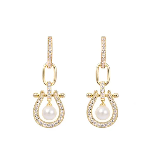 Arte Madrid Two-way Drop Earrings - Gold