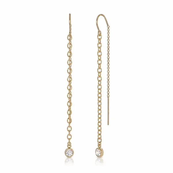 HEATHER HAWKINS Ray Of Light Threader Earrings - Gold
