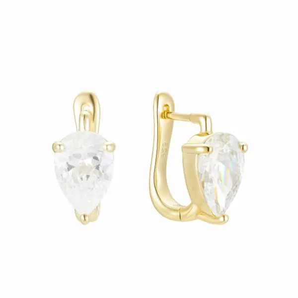 ONEWILDONE I Want Magic Pear Cut Drop Earrings - Gold